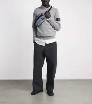 Stone Island Virgin Wool-blend Compass Sweater