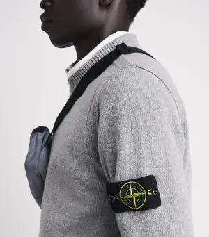 Stone Island Virgin Wool-blend Compass Sweater