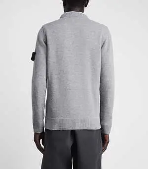 Stone Island Virgin Wool-blend Compass Sweater