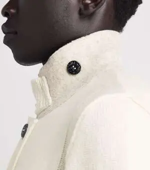 Stone Island Lambswool Stand-collar Cardigan
