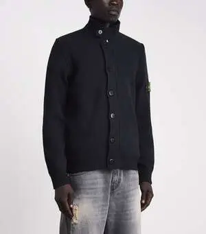 Stone Island Lambswool Stand-collar Cardigan