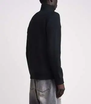Stone Island Lambswool Stand-collar Cardigan