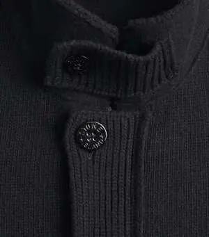 Stone Island Lambswool Stand-collar Cardigan