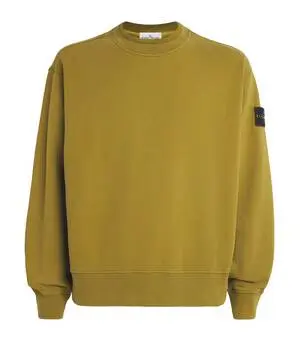 Stone Island Cotton Rib-knit Compass Sweatshirt