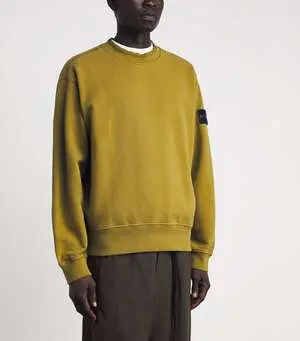 Stone Island Cotton Rib-knit Compass Sweatshirt