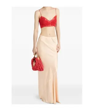 Ermanno Scervino Matte Satin Maxi Skirt