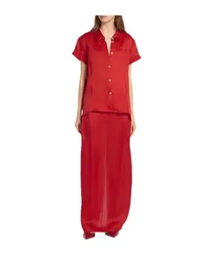 Khaite Keefe Silk Organza Shirt - Red