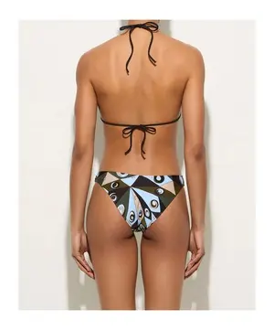 Emilio Pucci Geometric Cut-out Trikini