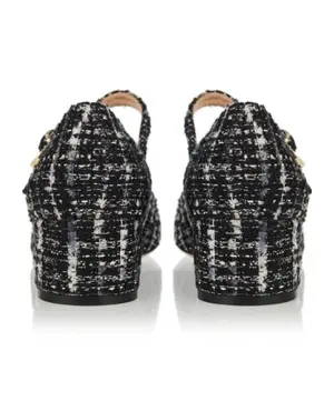 GIANVITO ROSSI Tweed Mary Jane High Heels
