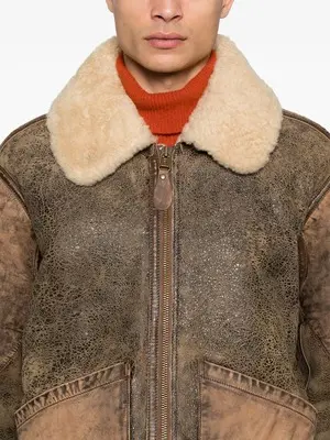 Polo Ralph Lauren Shearling-trim Bomber Jacket