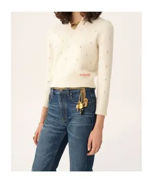 Chloé Logo Embroidered Knitted Jumper
