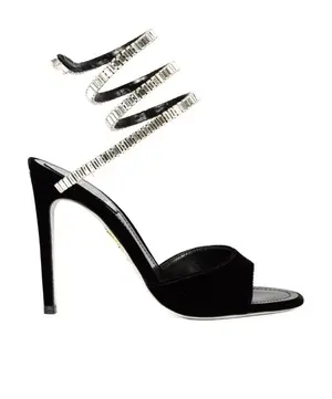 Rene Caovilla Spark Velvet Sandals