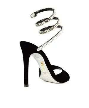 Rene Caovilla Spark Velvet Sandals