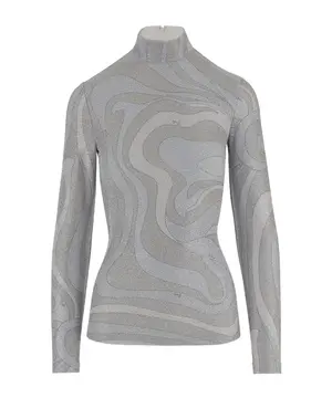 Emilio Pucci Abstract Pattern Sweater - Gray