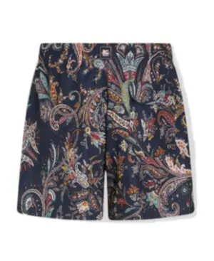 Etro Paisley-printed Swim Shorts - Black