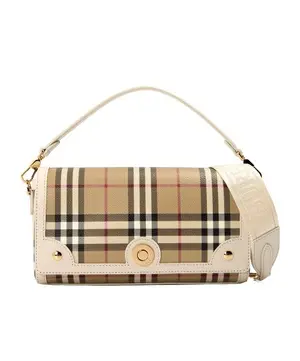 Burberry Top Handle Note Bag - Vntge Chck/soap