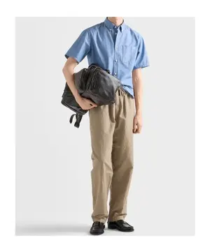 Prada Short-sleeved Chambray Shirt