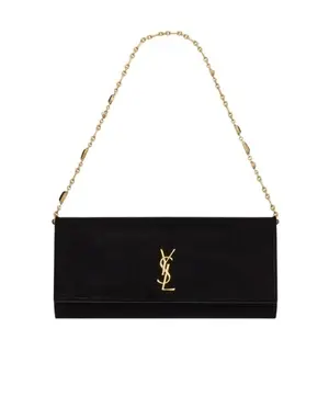 Saint Laurent Kate Clutch In Velvet