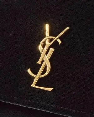 Saint Laurent Kate Clutch In Velvet