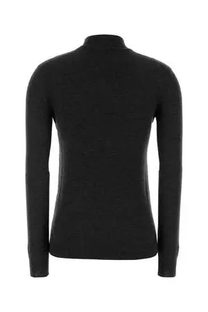 JIL SANDER Charcoal Wool Blend Sweater
