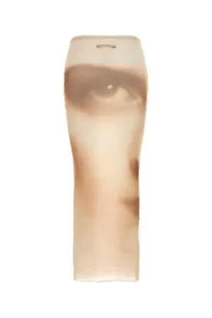 JEAN PAUL GAULTIER Printed Tulle Skirt