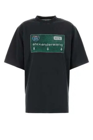 Alexander Wang Cotton Oversize T-shirt - Black