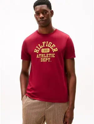Tommy Hilfiger Hilfiger 1985 Athletic Logo T-shirt - Rouge