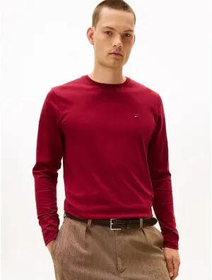 Tommy Hilfiger Long-sleeve Everyday T-shirt - Rouge