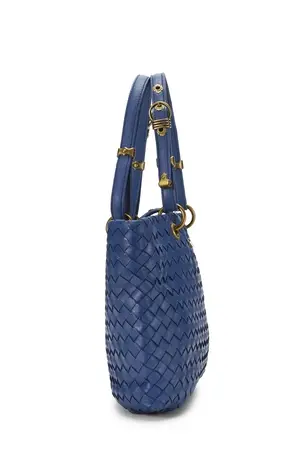 Bottega Veneta Intrecciato Capri Tote - Blue