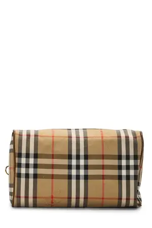 Burberry Haymarket Check Boston Bag - Brown