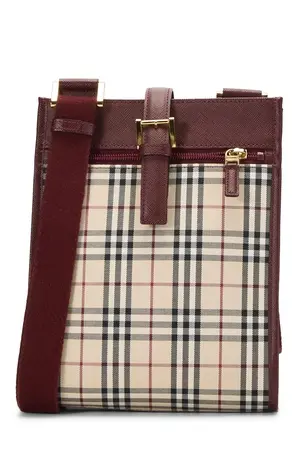 Burberry House Check Jacquard Crossbody - Beige