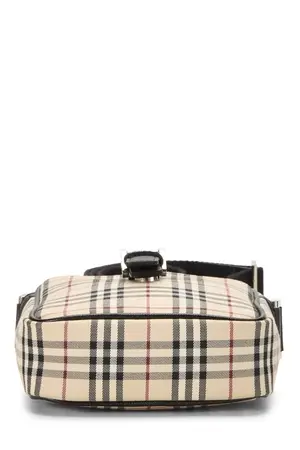 Burberry Jacquard House Check Vertical Camera Bag