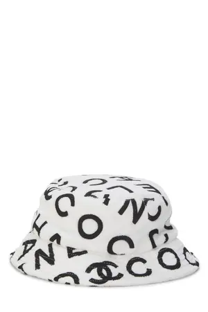 Chanel Cc' Terry Cloth Bucket Hat
