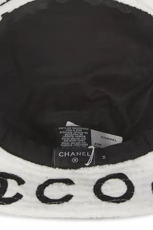 Chanel Cc' Terry Cloth Bucket Hat