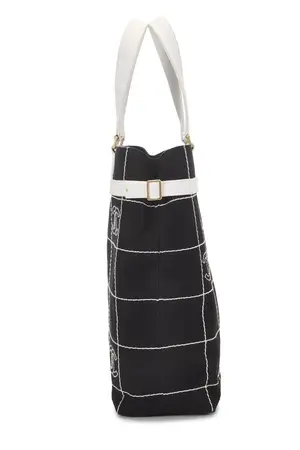 Chanel Canvas Chocolate Bar Tote