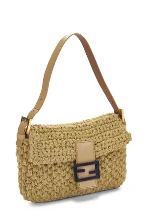 Fendi Metallic Crochet Baguette