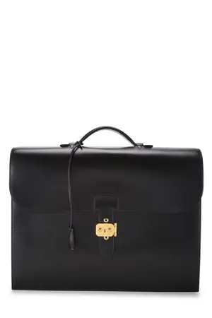 Hermès Box Sac À Dépêches 38 - Black
