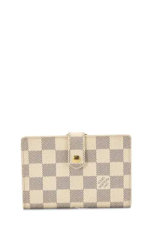 LOUIS VUITTON Damier Azur Viennois Wallet - White