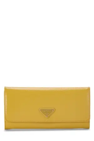 Prada Saffiano Vernice Continental Wallet