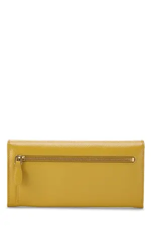 Prada Saffiano Vernice Continental Wallet