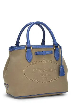 Prada Jacquard Logo Convertible Handbag