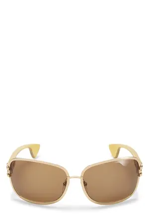 Chrome Hearts Metal Pink Candle Sunglasses - Brown