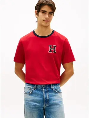 Tommy Hilfiger Hilfiger Logo T-shirt - Medium Red