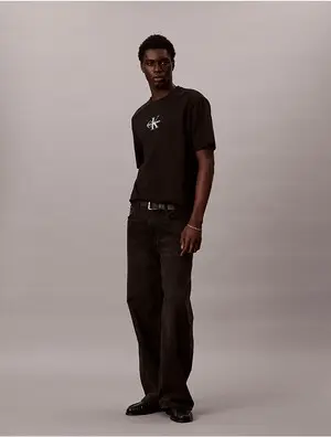 Calvin Klein Monologo Relaxed Tee - Black