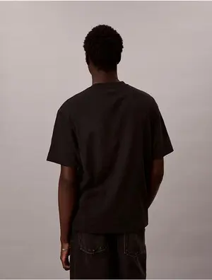 Calvin Klein Monologo Relaxed Tee - Black