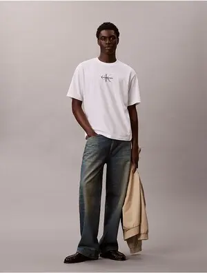 Calvin Klein Calvin Klein Monologo Relaxed Tee Bright White