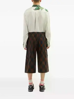 PIERRE-LOUIS MASCIA Dylan Geometric-pattern Cargo Shorts