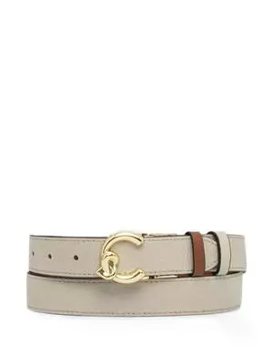 COCCINELLE C-me Reversible Logo-plaque Belt - Brown