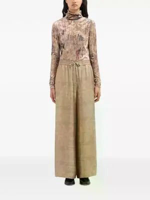 PIERRE-LOUIS MASCIA Aloe Silk Palazzo Pants