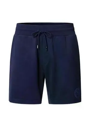 HACKETT LONDON Logo-print Drawstring Shorts - Blue